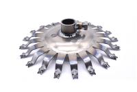 China GR1 GR2 Titanium Anodizing Racks Disc 225mm 252mm Anode Oxidation Fixtures for sale