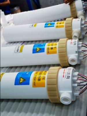 China High Purity PFA Inline Chemical Heater 28 LPM 100°C for Photovoltaic Wafer Cleaning for sale