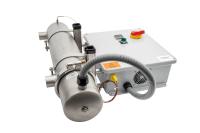 China DI Water Inline Fluid Heater 24kW to 144kW 0.4MPa for Semiconductor Wafer Rinsing for sale