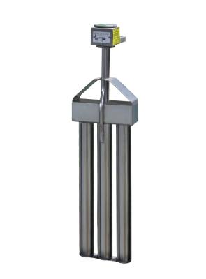 China 3V Series Triple Metal Deep Tank Immersion Heater 3000-36000W 240-480V for Electroplating for sale