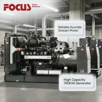 China HYUNDAI DOOSAN 750KVA Open Type Diesel Generator Set with DP222LC Engine and 50/60HZ Frequency for sale