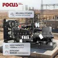 China 1000kVA 800kW Skid Mounted Diesel Genset with KTA38-G5 Engine and Weatherproof Design for sale