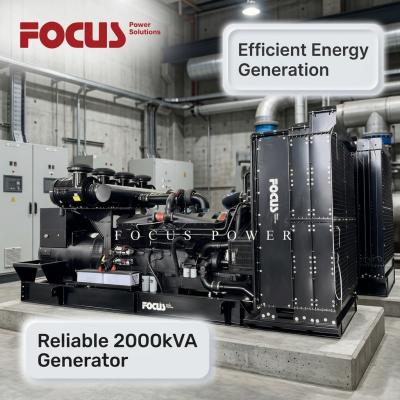 China 2000kVA / 1600kW Open Type Diesel Generator Set With CCEC KTA50-G16A Engine For Construction for sale