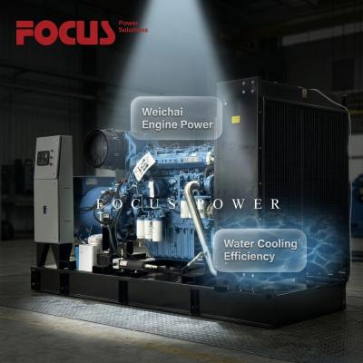 China 500KW Open Type Water Cooling Power Generator with Weichai 6M33D633E200 Engine for Industrial Use for sale