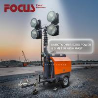 China Outdoor Use Kubota Mobile Lighting Tower With D1105-E2BG Engine 9 Meters Mast for sale