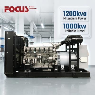 China Industrial Mitsubishi Diesel Generator Set 1200kva 1000kw With 50Hz 60Hz Frequency for sale