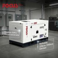 China Customized SDEC Engine Open Type Diesel Generator Set Industrial Use 20kva-100kva for sale