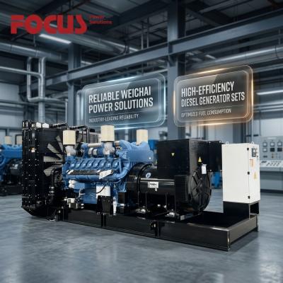 China Industrial Weichai Diesel Generator Set 100kw To 1500KW Weichai Genset Silent Type for sale