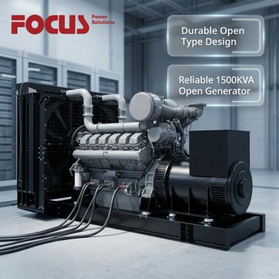 China 1500KVA Open Type Diesel Generator Set With Perkins 4012-46TAG2A 12 Cylinder Engine for sale