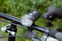 China Night Riding Rechargeable LED Bike Lights 50% Brightness ABS for sale