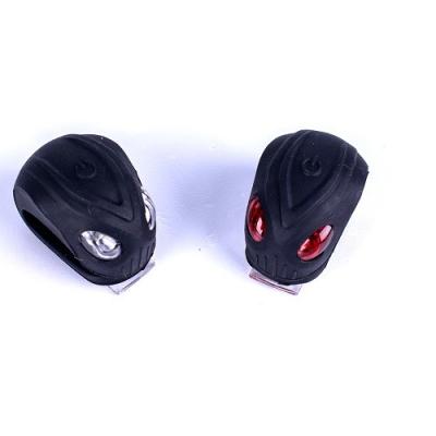 China CR2032 Battery Road Cycling Lights 2 LED , IPX4 Road Bike Head Light for sale