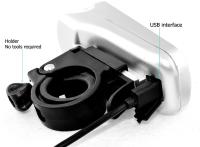 China Durable ABS Flashing Bike Lights 60 Lm Anti Scratch for sale