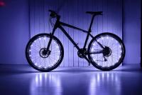 China Rainproof Bicycle Wheel Lamp 3.9cm , Motion Activated Bicycle Spoke Lights for sale