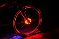 China 10lm LED Bicycle Spoke Light 15 Graphic Fast Flash for sale