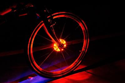 China 10lm LED Bicycle Spoke Light 15 Graphic Fast Flash for sale