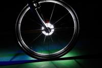 China Neon Flashing LED Bicycle Spoke Light Glow 18mm 3D for sale