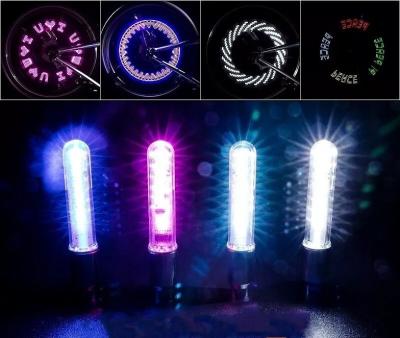 China Double Sided Display Bicycle Wheel Spoke Reflectors 5 LED Aluminum for sale
