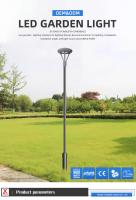 China 50W LED Post Top Lamp for Europe Type Villa Garden with 3/5 and 4000K Color Temperature for sale