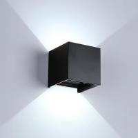 China Outdoor Waterproof LED Wall Lamp Up And Down Aluminum Exterior Modern Cube Garden Light for sale