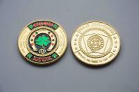 China Die casting engraved poker card guards Commemorative Coins custom for business gifts for sale