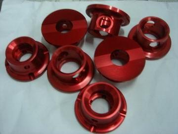 China Aluminum AL7075 CNC precision machining parts / CNC machined parts with red anodize for sale