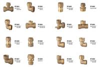 China Yellow Custom CNC Precision Machining , Brass Compression Fitting With Nickel / Chrome Plated for sale