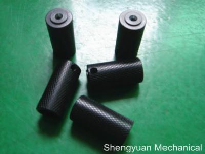 China Anodizing CNC Precision Machining Black Anodize Alumunium Long Sleeve Knobs M8 for sale