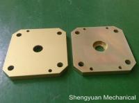 China Aluminium 5083 Cold Convert CNC Precision Machining Powdercoat Golden Yellow Cover for sale