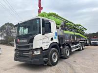 China ZLJ5441THBSE Used Scania Concrete Pump Truck With Zoomlion Mounted Pump for sale