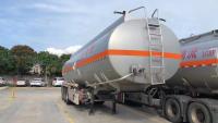 China 3 Axles Carbon Steel Used Tanker 50CBM CLW5160GFWB5 Used Tanker Trailer for sale
