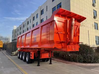China U Shape Used Trailers Hydraulic Cylinder Rear End Rear Tipping Dump Truck for sale