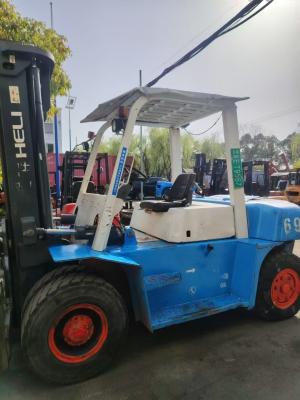 China 10000kgs Used HELI CPCD100 Second Hand Diesel Forklifts 83kw/2200rpm for sale