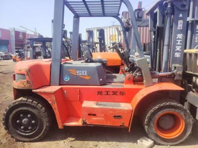 China Lonking LG50DT Used Diesel Forklift 2nd Hand 5000kg For Stacking Operations for sale