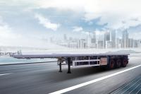 China Used 100000 kg Hybrid Flatbed Trailer for sale