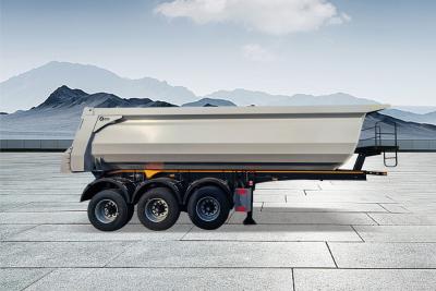 China Used Rear Dump Semi Trailer for sale