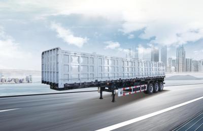 China Lucksun 70T Side Tipping Dump Trailer 13500mm WABCO Brakes for sale