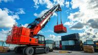 China 45-Ton Reach Stacker for Port Logistics with 15m Lifting Height for sale