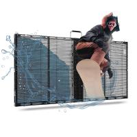 China 500mm*1000mm PH3-7 outdoor Full Color high brightness LED Transparent Display Screen for sale