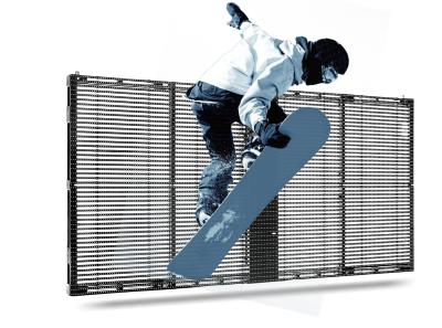 China Lightweight Transparent LED Screen Display Video Wall 500*1000mm TRA-M PH10-10 for sale