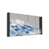 China TRA-B PH5-10 Indoor See Through LED Screen 1000mmX1000mm Aluminium Alloy Transparent Display for sale