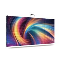 China Transparent LED Screen Display HT 500*1000 multi installtion way 3D Transparent Video Wall for sale