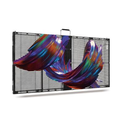 China 500mm*1000mm PH5-10 Outdoor wide viewing angle Transparent LED Screen Display for sale
