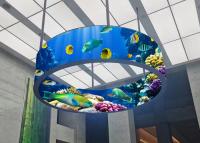 China LED flexible screen can be bent 140° to meet various shapes such as cylinder, inner arc, spiral, etc. for sale