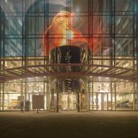 China Customized LED Crystal Film Screen Full Color Display Solution with 100000 Hours Life Span for sale