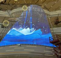 China Intelligent Control LED Crystal Film Screen Remote Management High-definition Display for sale