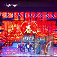 China Indoor TRA-B 15-15 Transparent LED Screen Display 3D Advertising Screen Dual Maintenance Way for sale