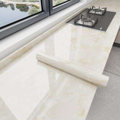 China 60cm*10m Roll Marble Stick And Peel Wallpaper For Kitchen Bedroom for sale