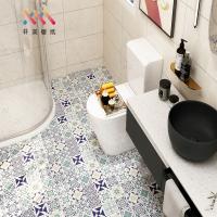 China Matt Tile Look Peel And Stick Wallpaper PVC Tile Effect Wallpaper For Bathroom for sale