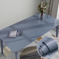 China White 3D Waterproof Kitchen Countertop Wallpaper 100m Shiny Marble Contact Paper for sale
