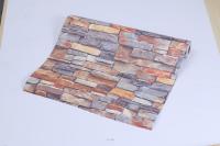 China 3D Brick Wall Stickers Wallpaper Waterproof Self Adhesive Pvc Brick Wallpaper for sale